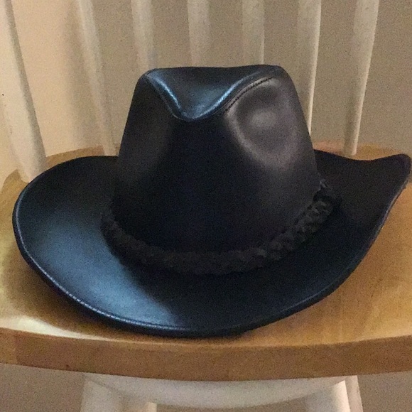 Wilsons Leather | Accessories | Wilson Leather Cowboy Brown Leather Hat ...